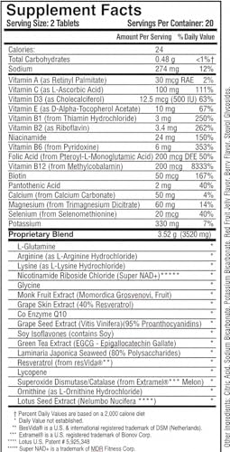 blended vitamins for active lifestyle