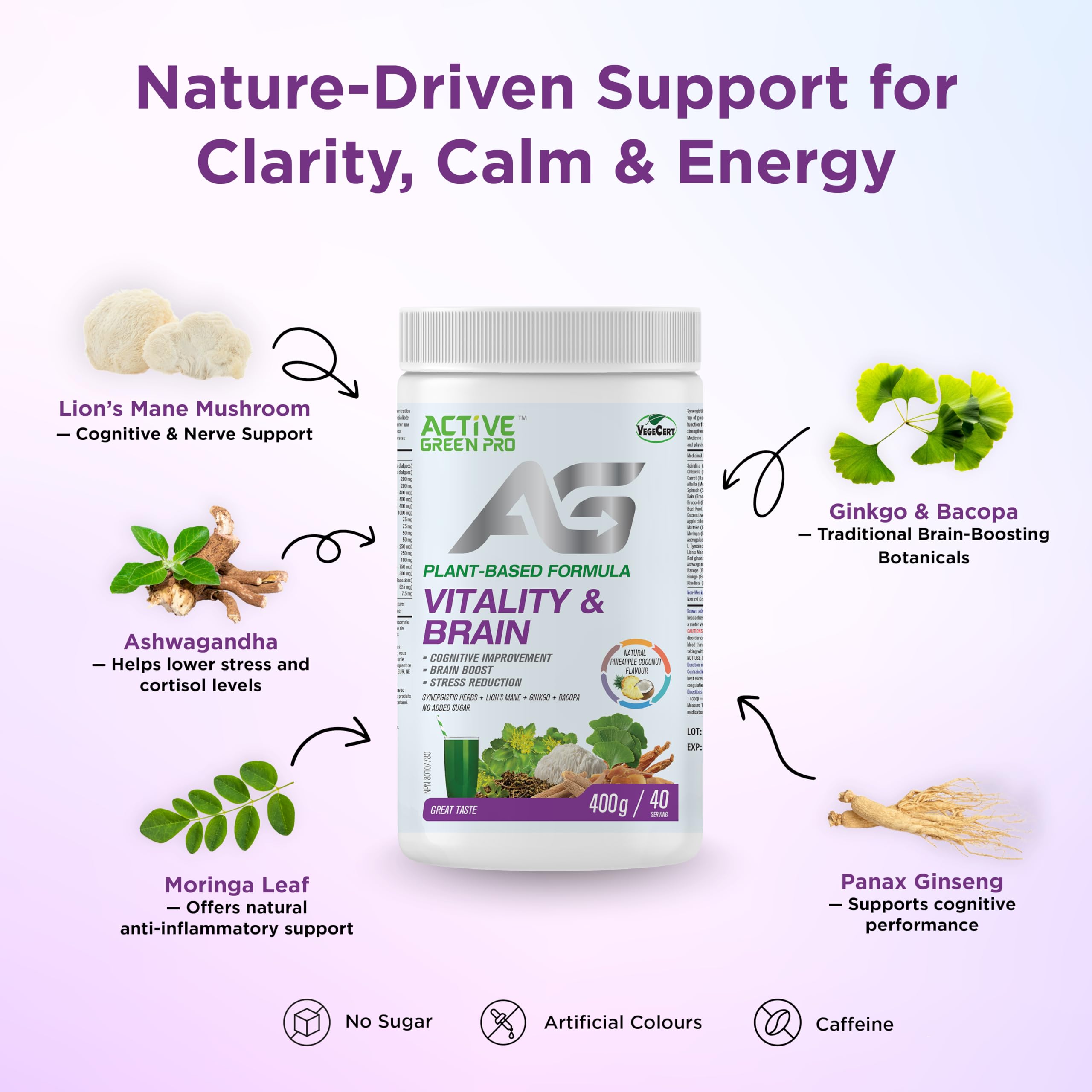 Blended vitamins for active lifestyles