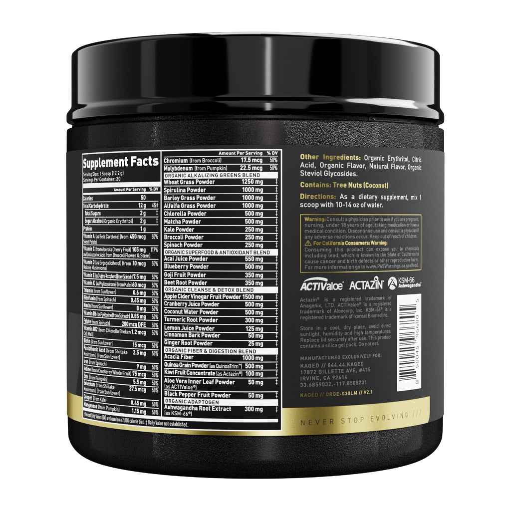 Blended vitamins for active living
