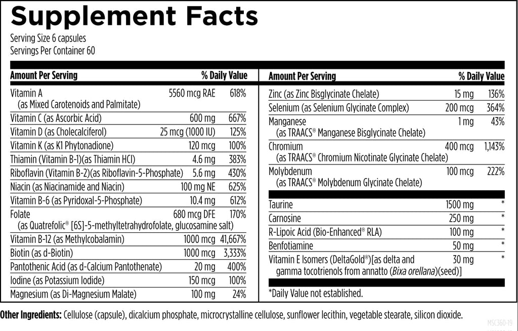 blended vitamins for balanced nutrition