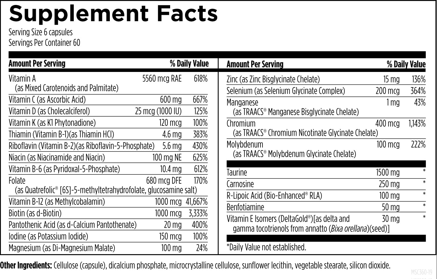 blended vitamins for balanced nutrition