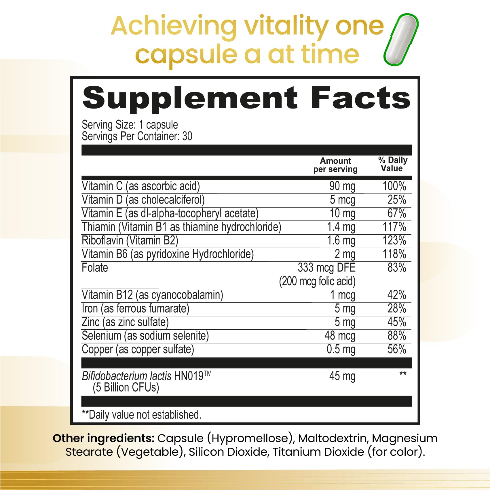 blended vitamins for balanced nutrition