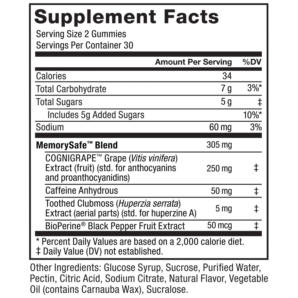 Blended vitamins for better focus