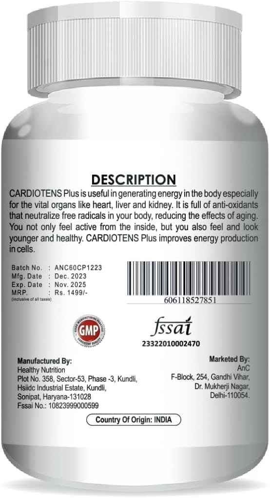 blended vitamins for cardiovascular support