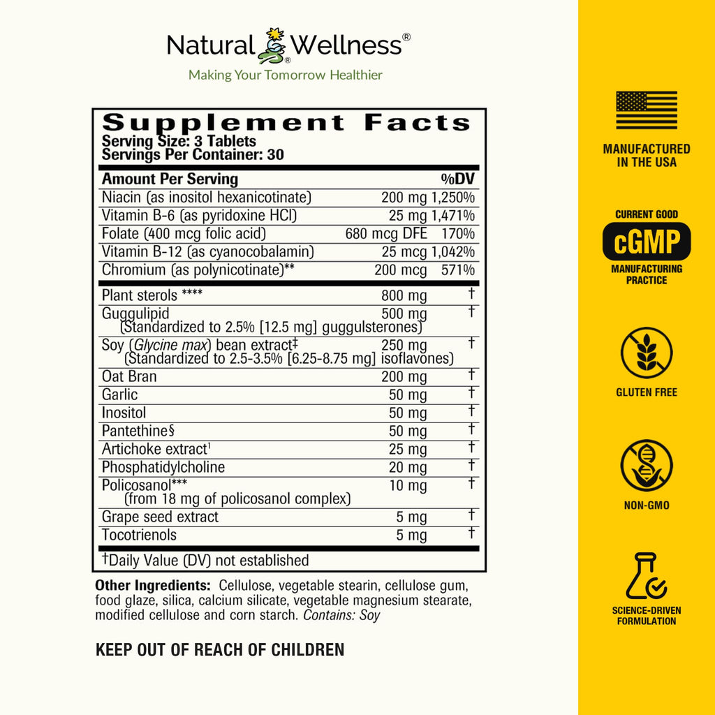 blended vitamins for cholesterol management