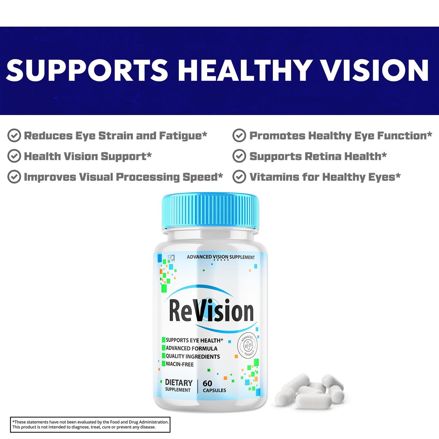 Blended vitamins for comprehensive eye care