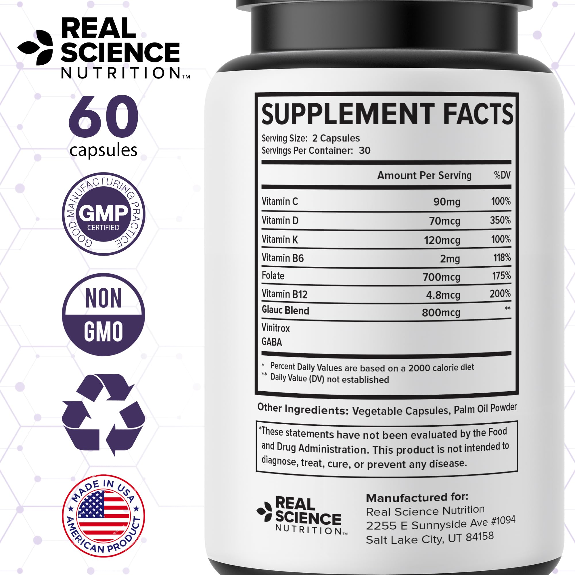 blended vitamins for comprehensive eye support