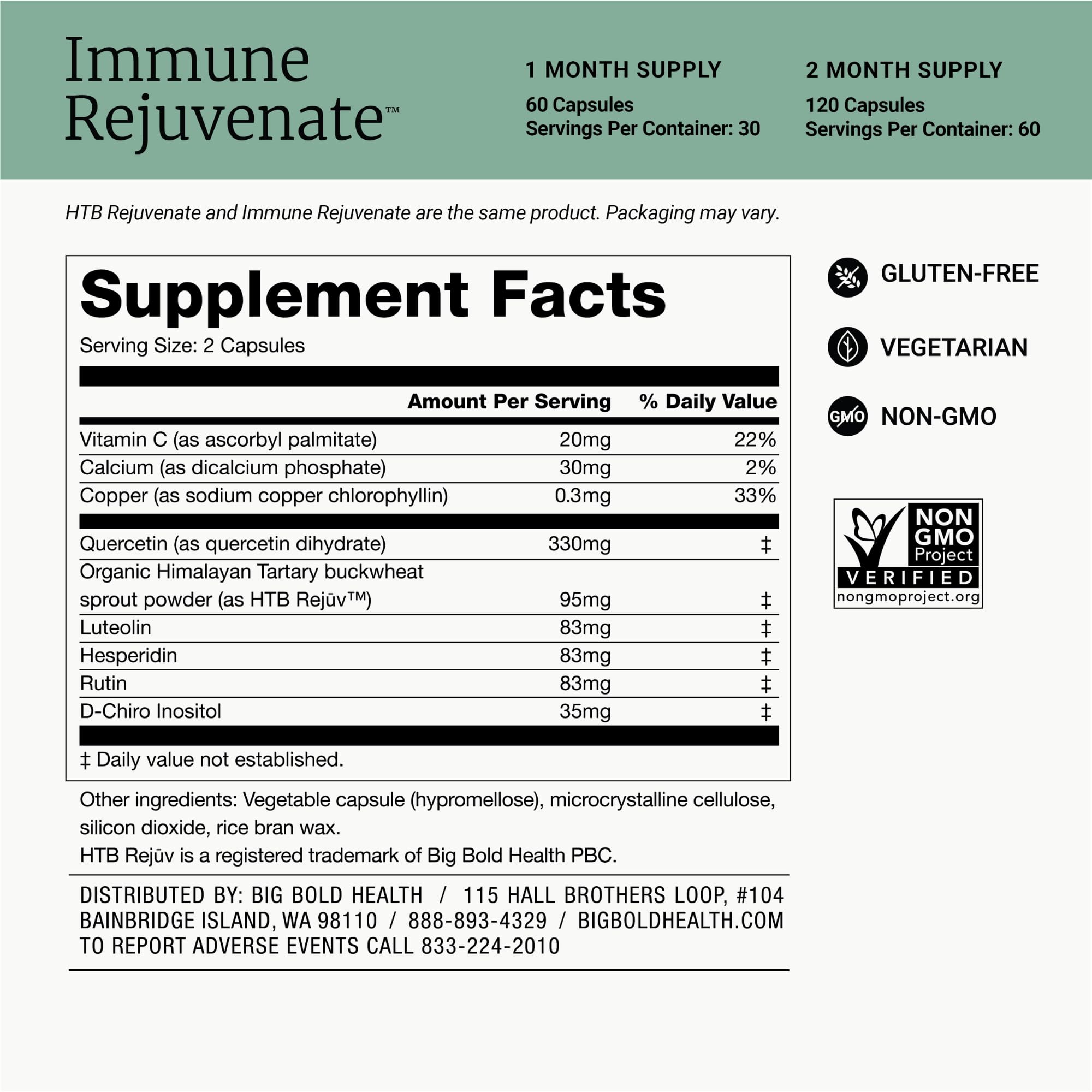 Blended vitamins for daily wellness