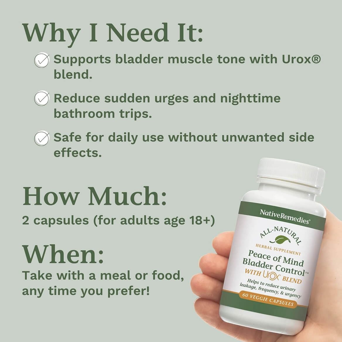 blended vitamins for healthy bladder function