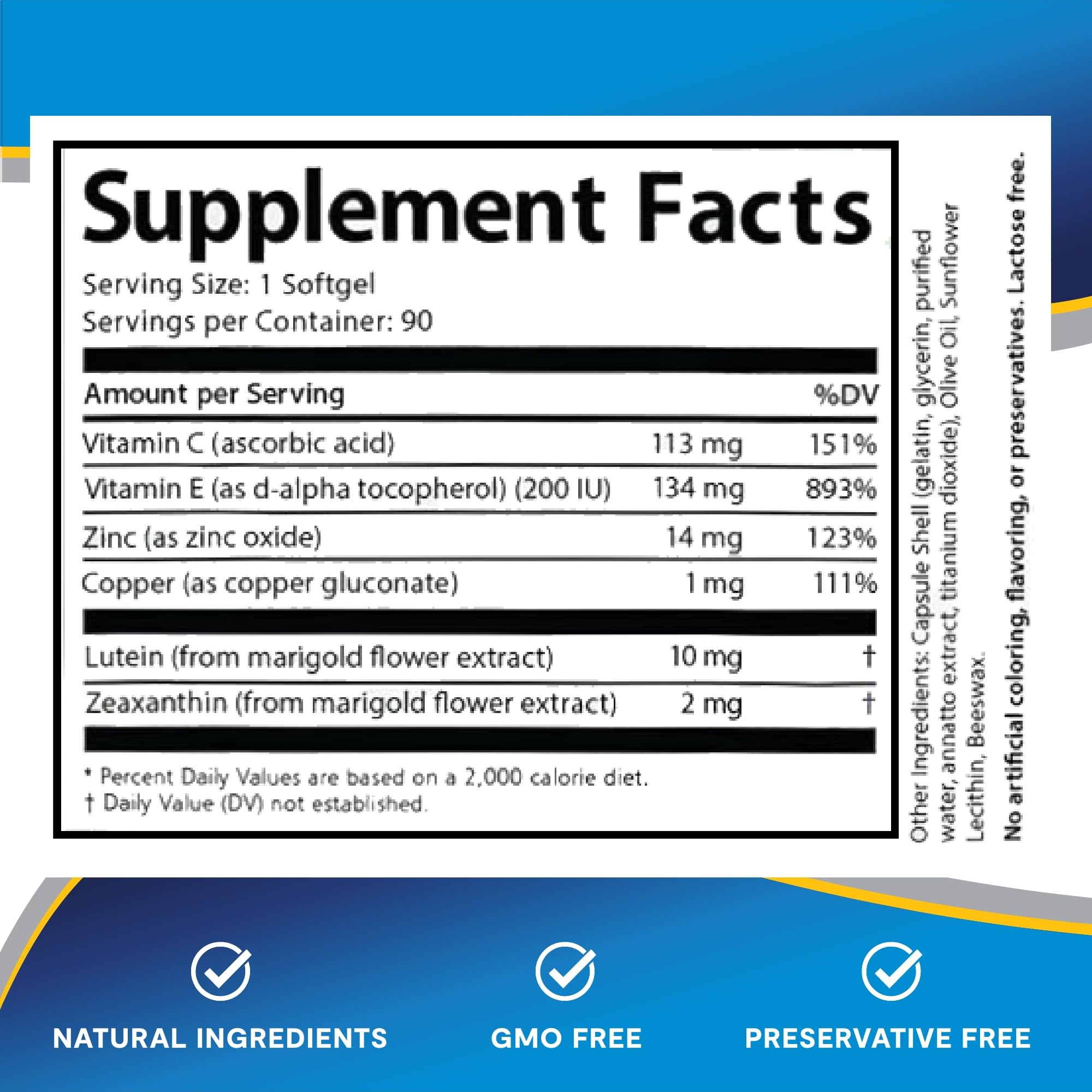 blended vitamins for healthy eyesight