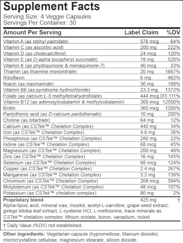 blended vitamins for improved mental performance