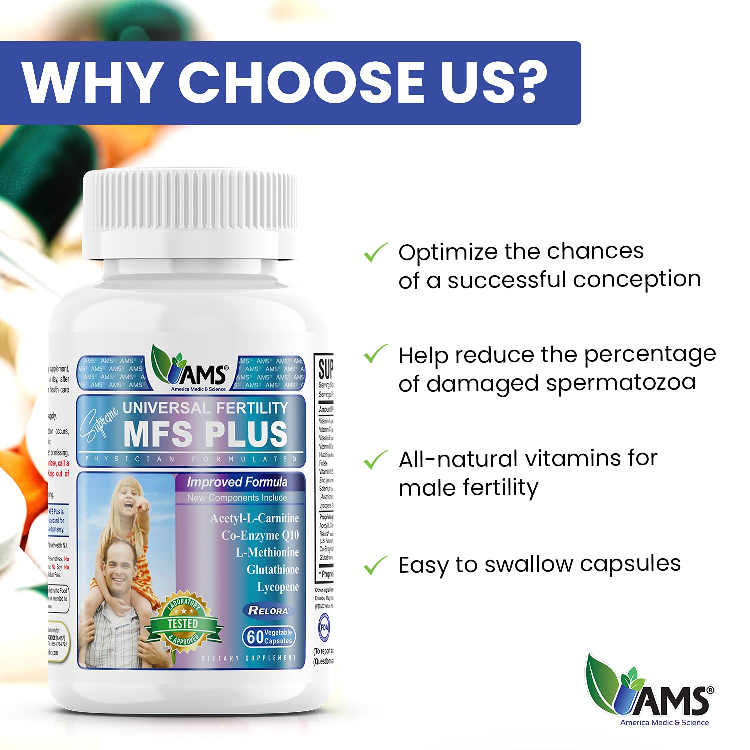 blended vitamins for men's reproductive health