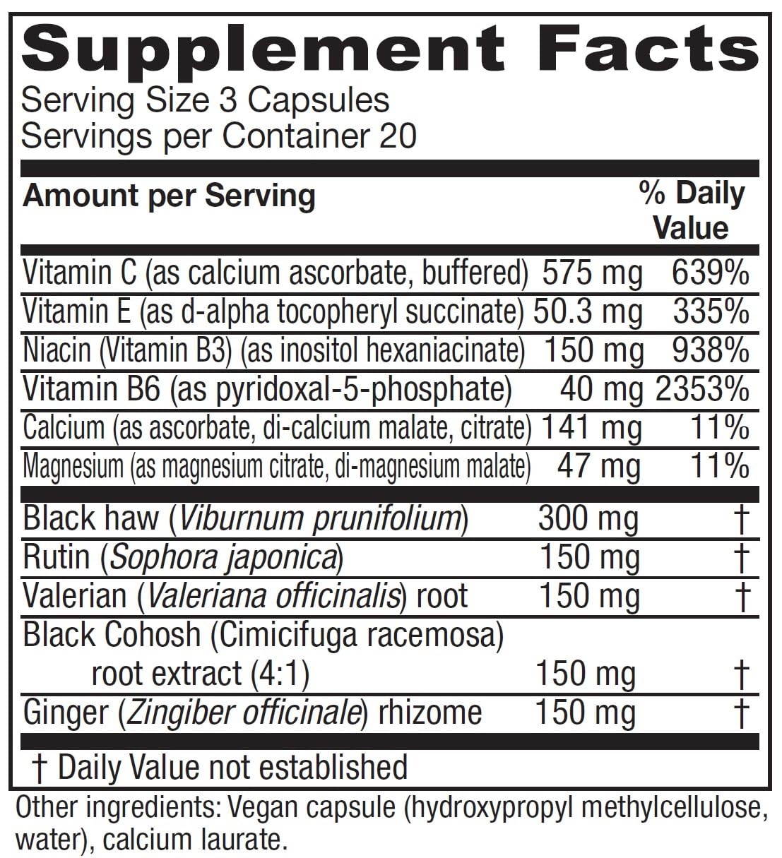blended vitamins for menstrual relief
