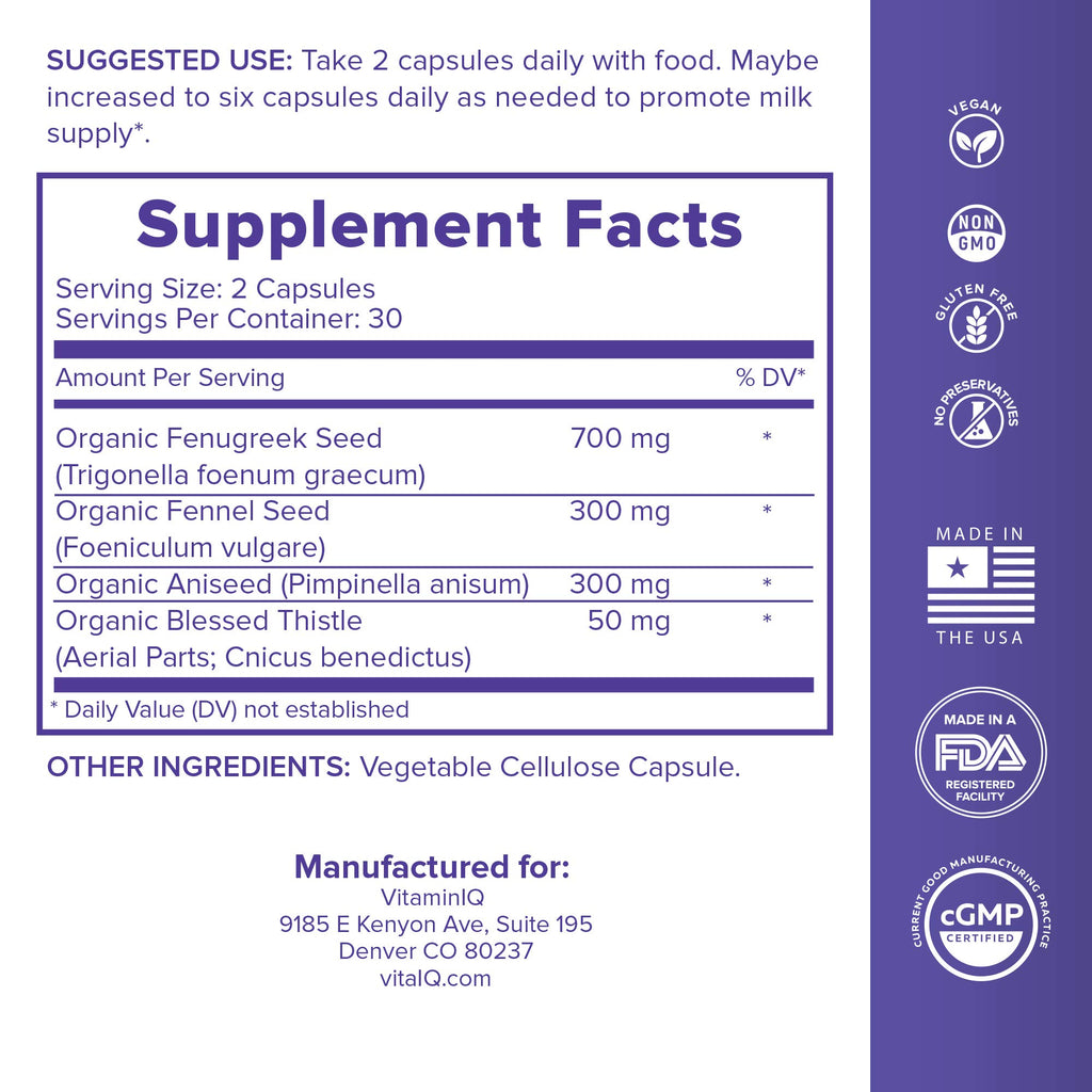 Blended vitamins for nursing support