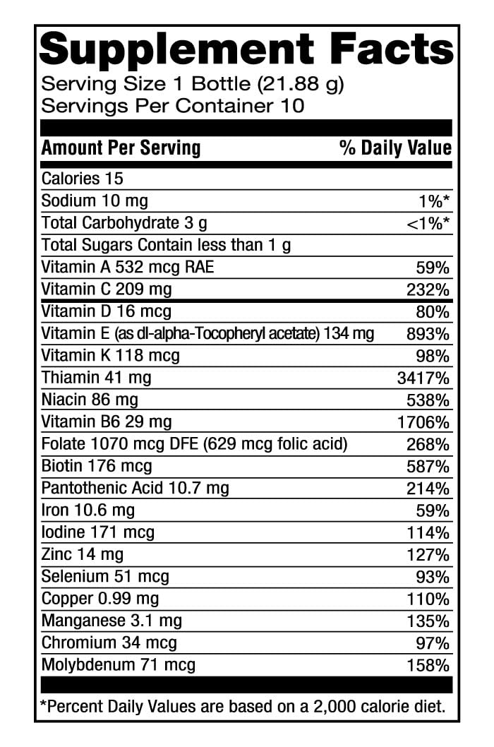 blended vitamins for optimal health