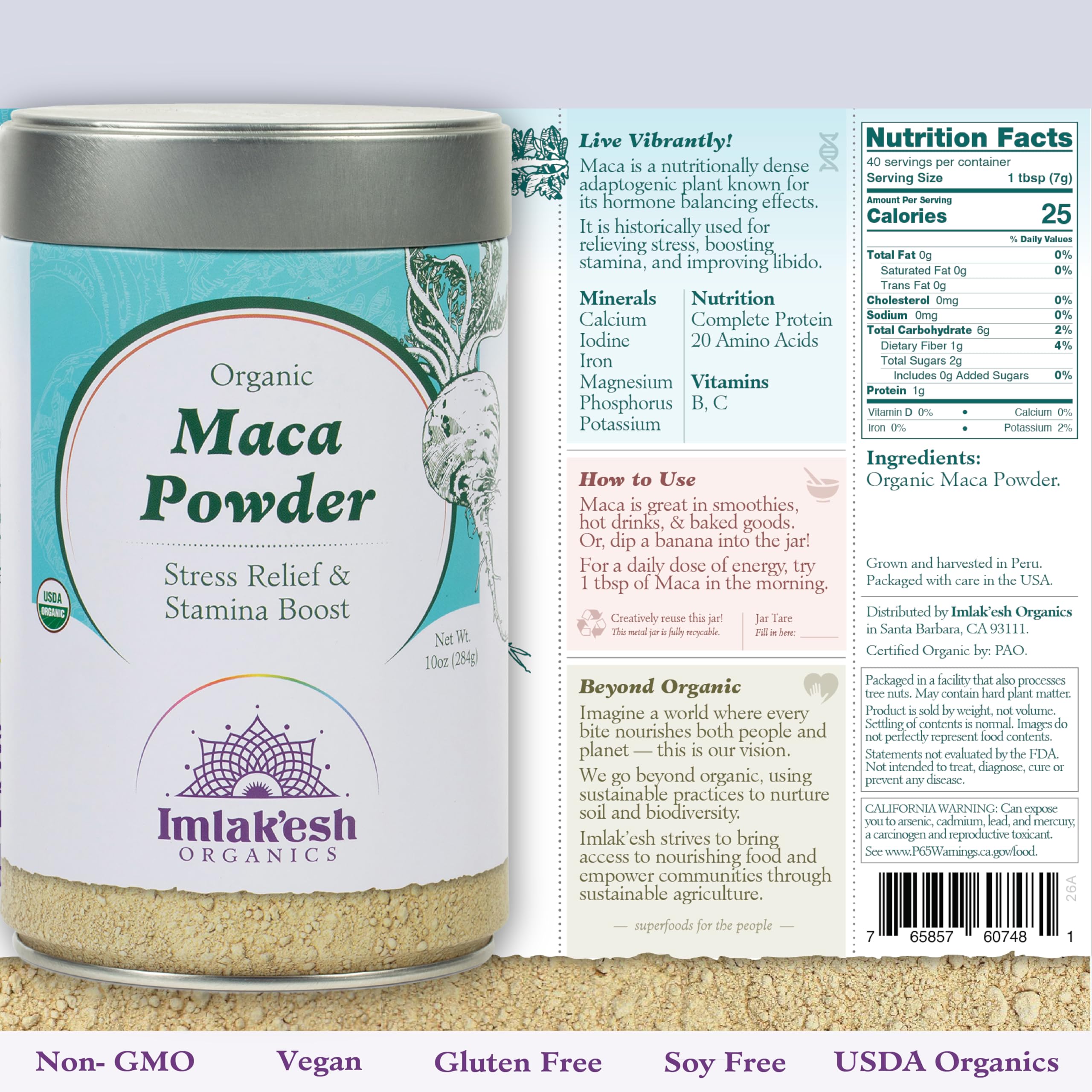 Blended vitamins for overall health