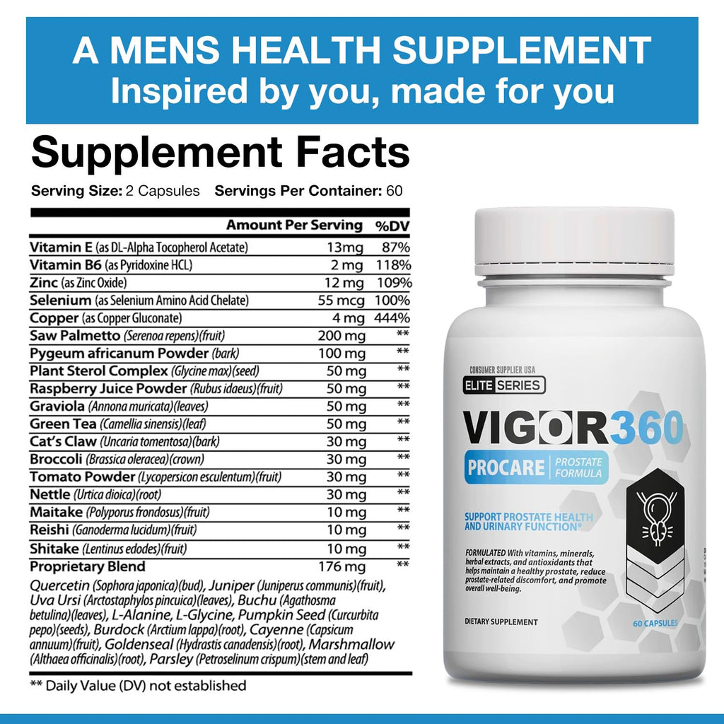 blended vitamins for prostate support