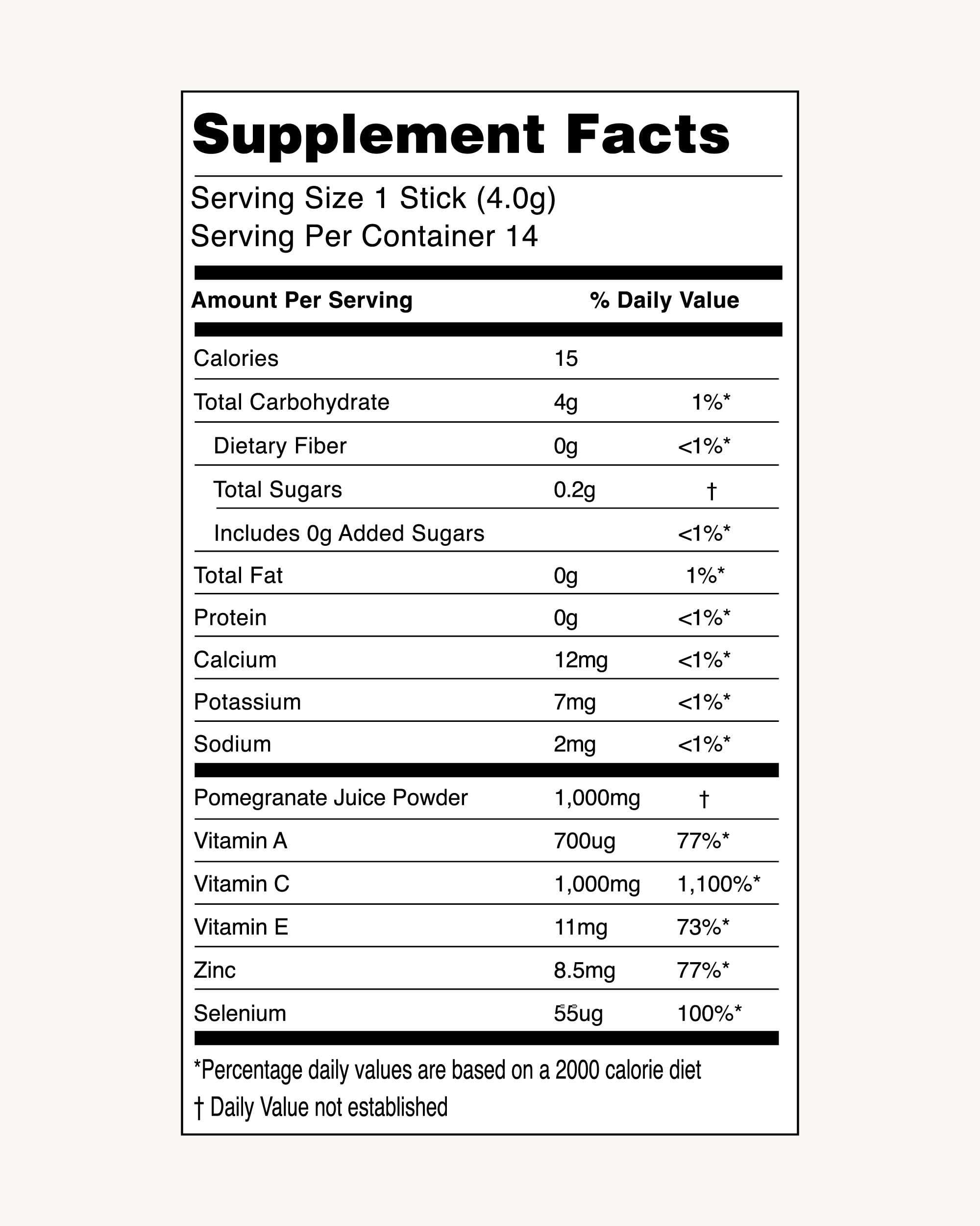 Blended vitamins for radiant complexion