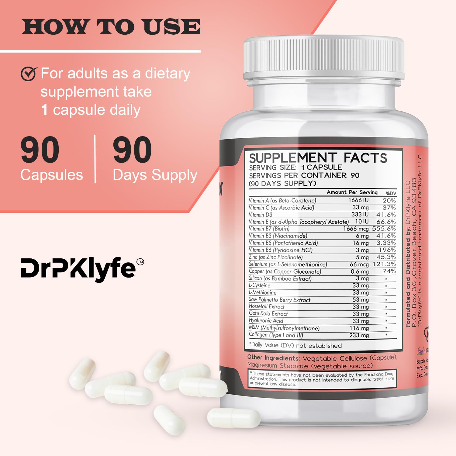 blended vitamins for radiant skin