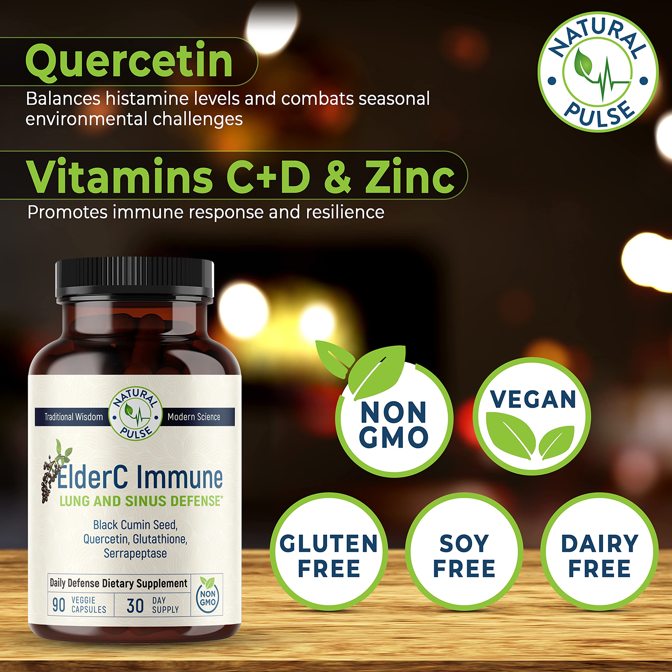 Blended vitamins for respiratory health