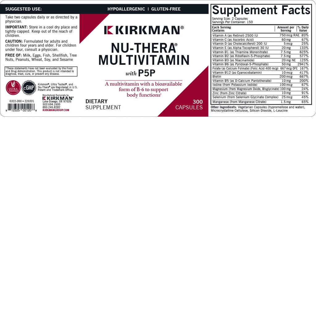 blended vitamins for sensitive systems