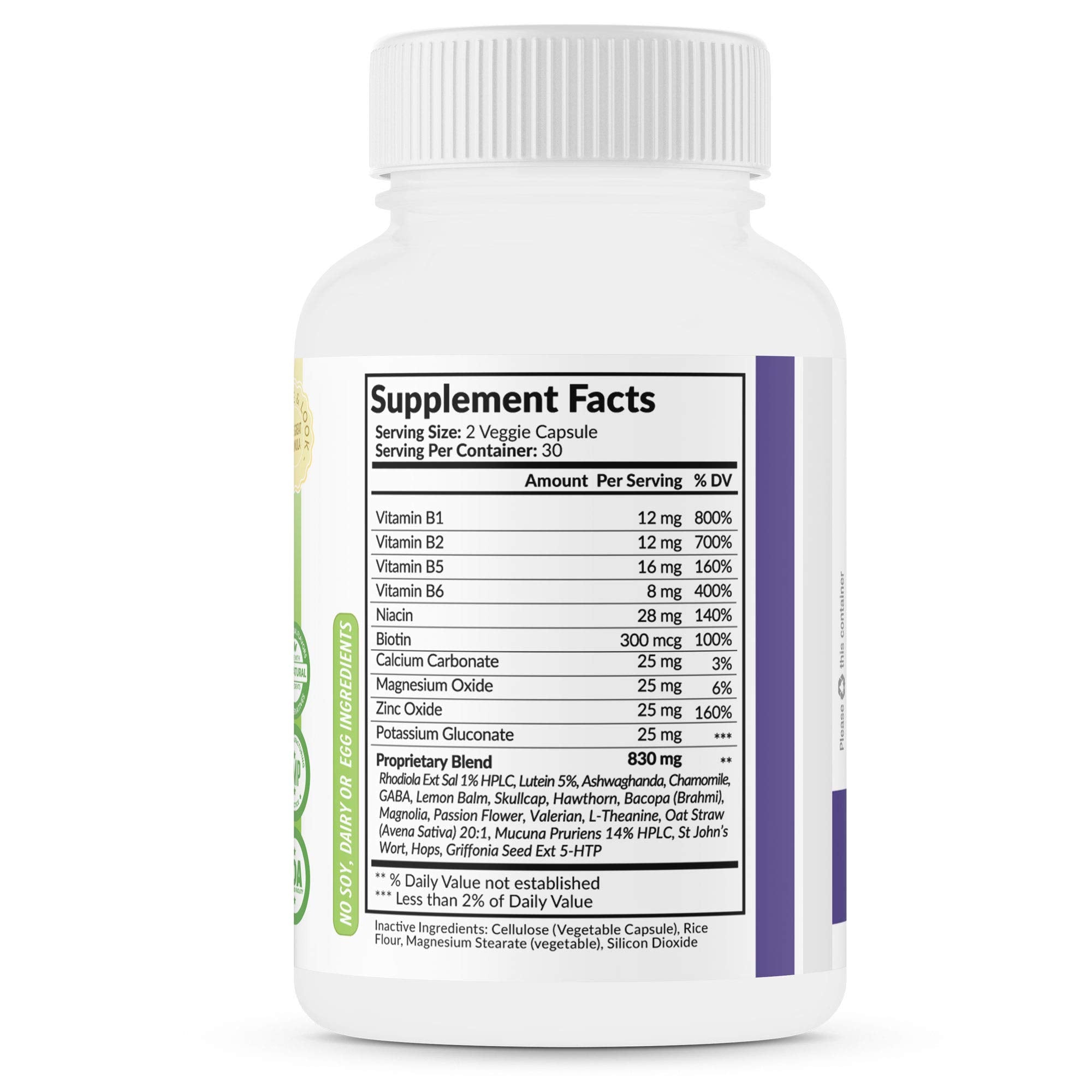 blended vitamins for stress relief