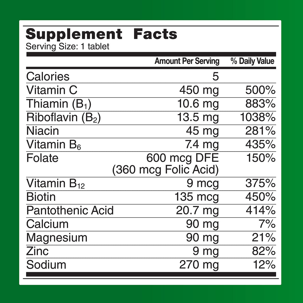 blended vitamins for stress relief