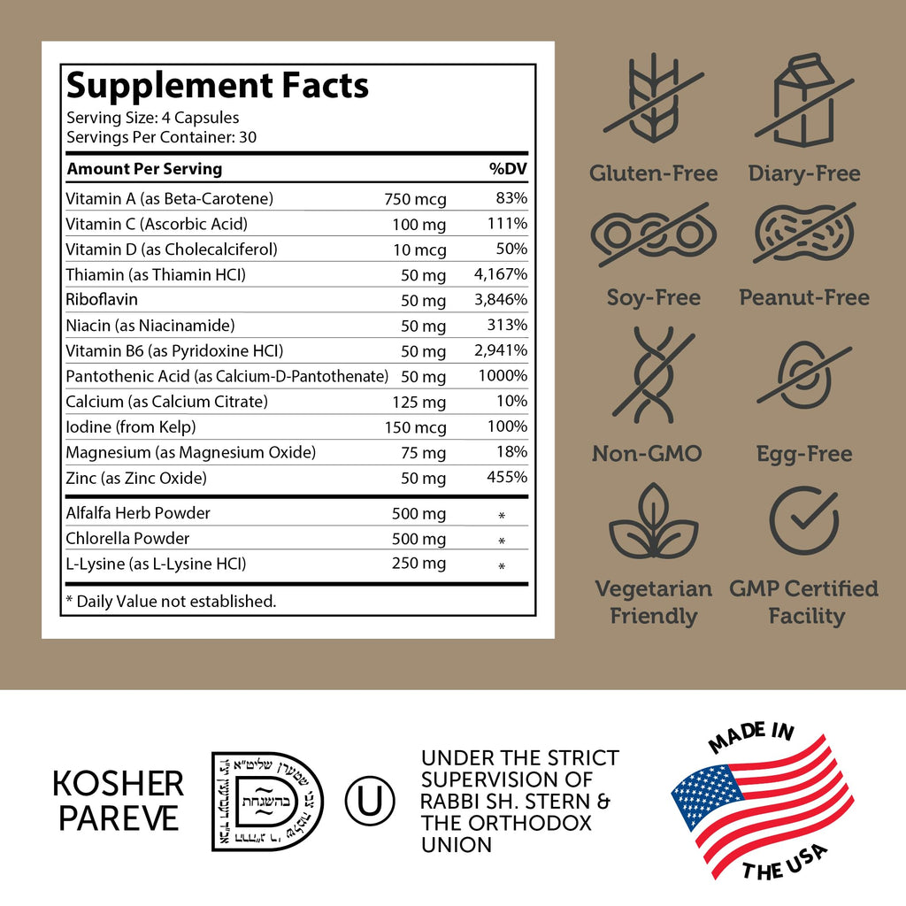 Blended vitamins for strong immune support