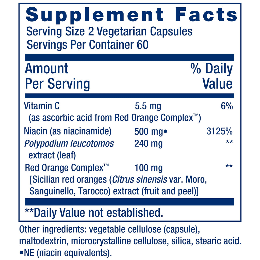 blended vitamins for UV protection