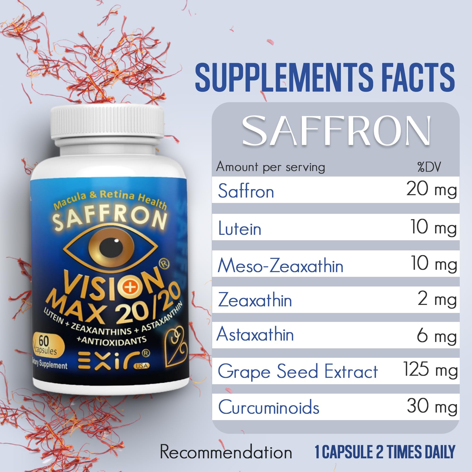 blended vitamins for visual clarity