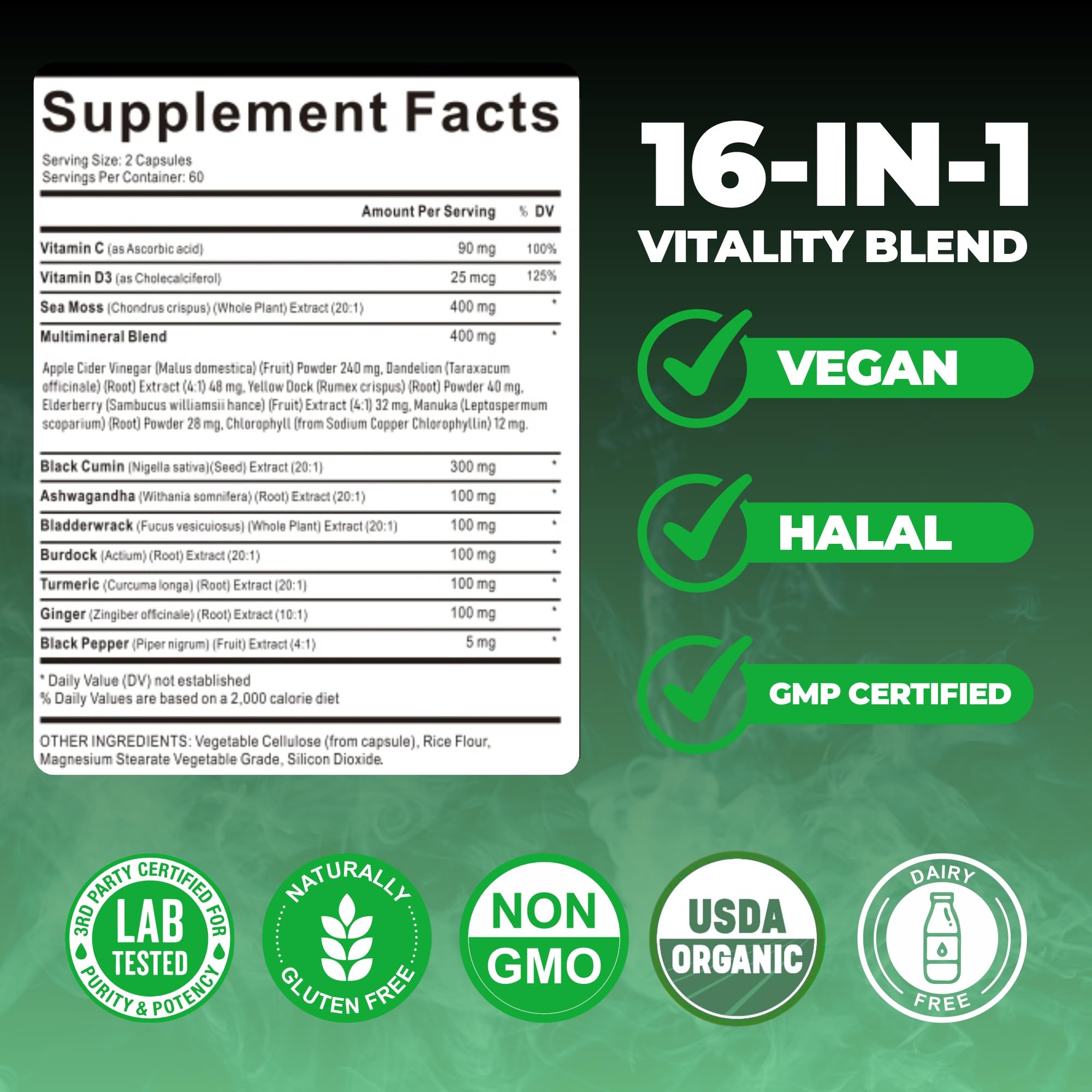 blended vitamins with black seed oil
