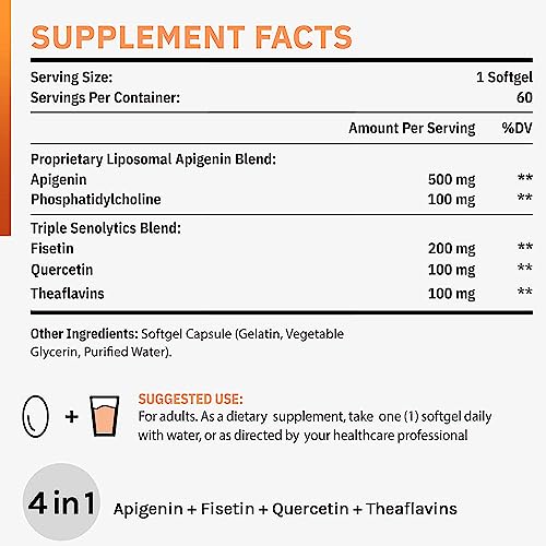 Blended vitamins with fisetin and quercetin