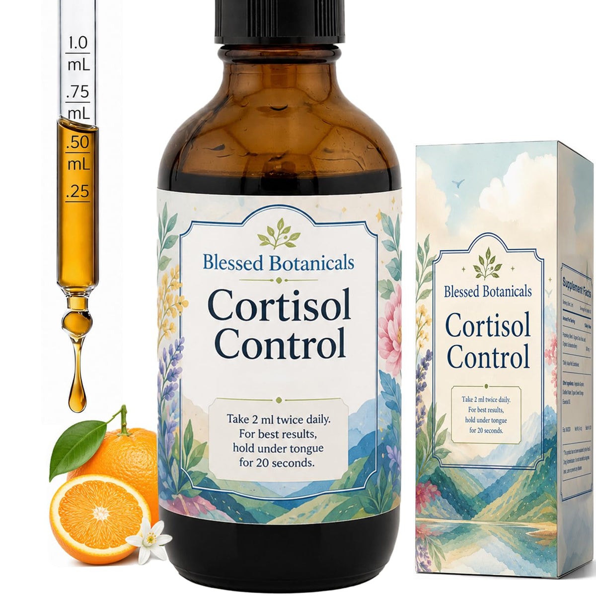 Blessed Botanicals cortisol control drops