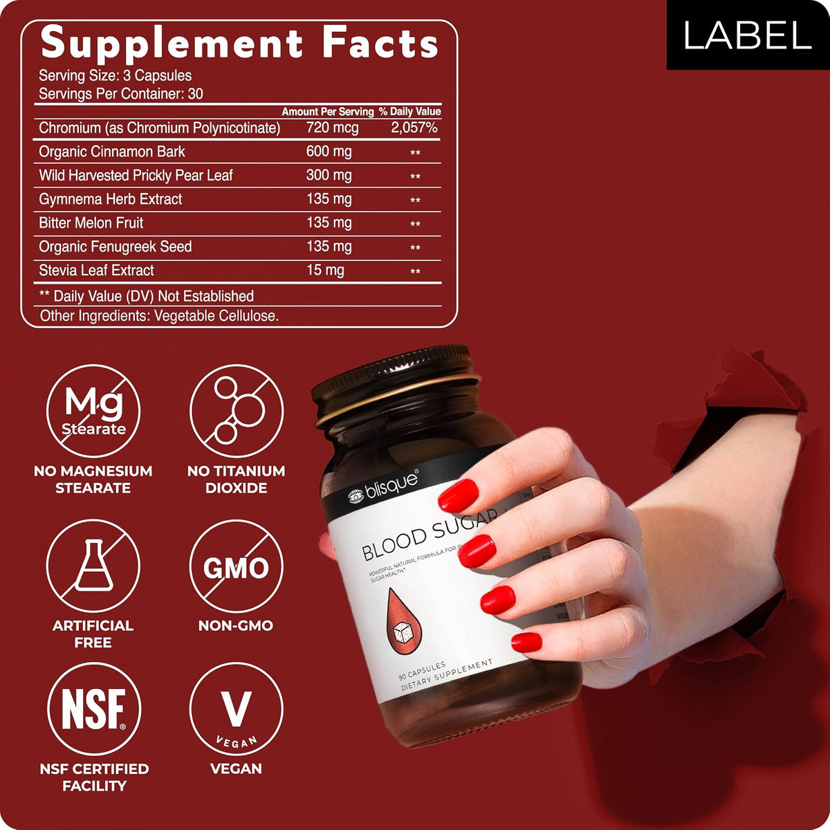 Blisque chromium for metabolic support