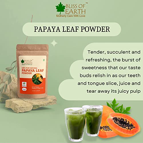 Bliss papaya leaf for healthy skin