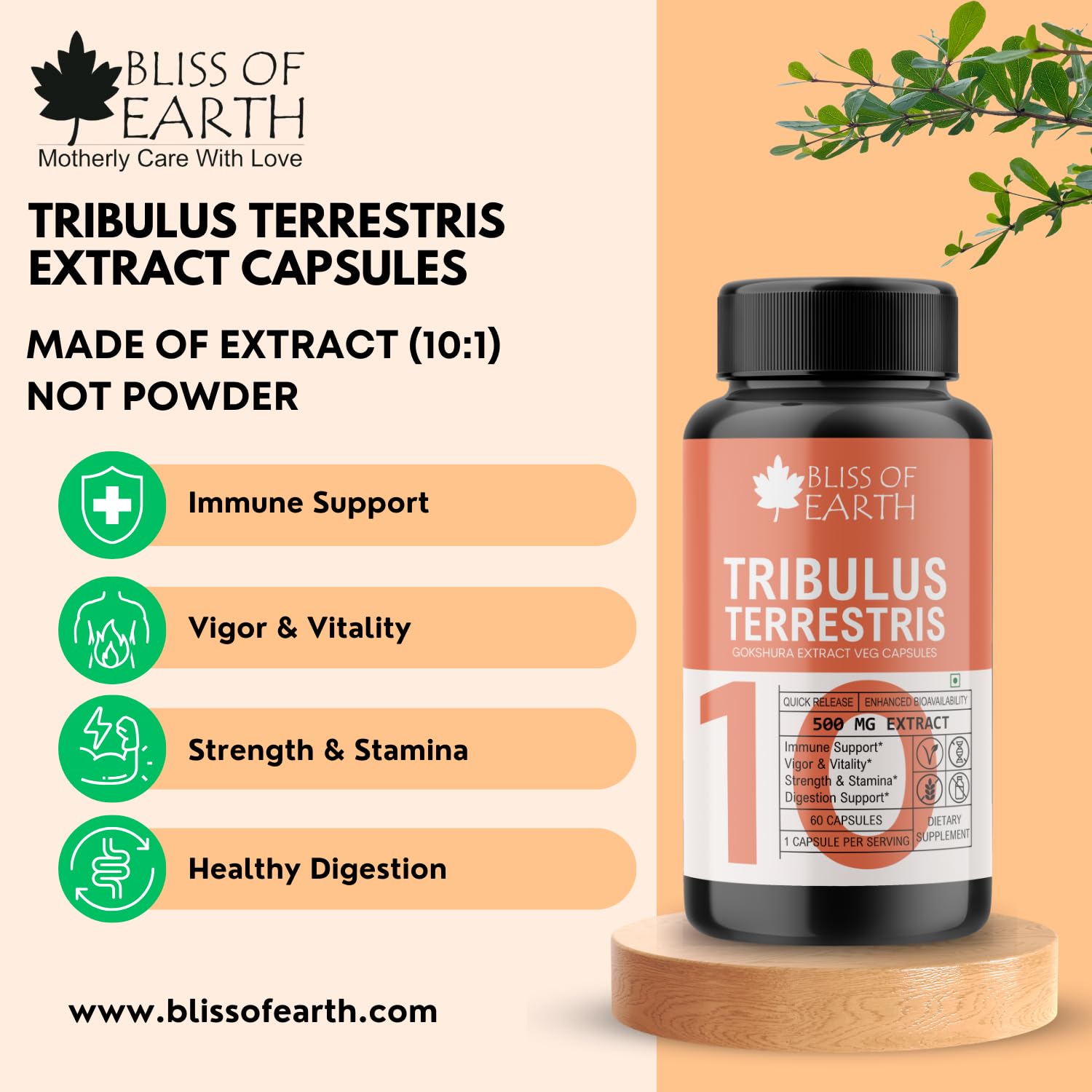 Bliss tribulus capsules for stamina