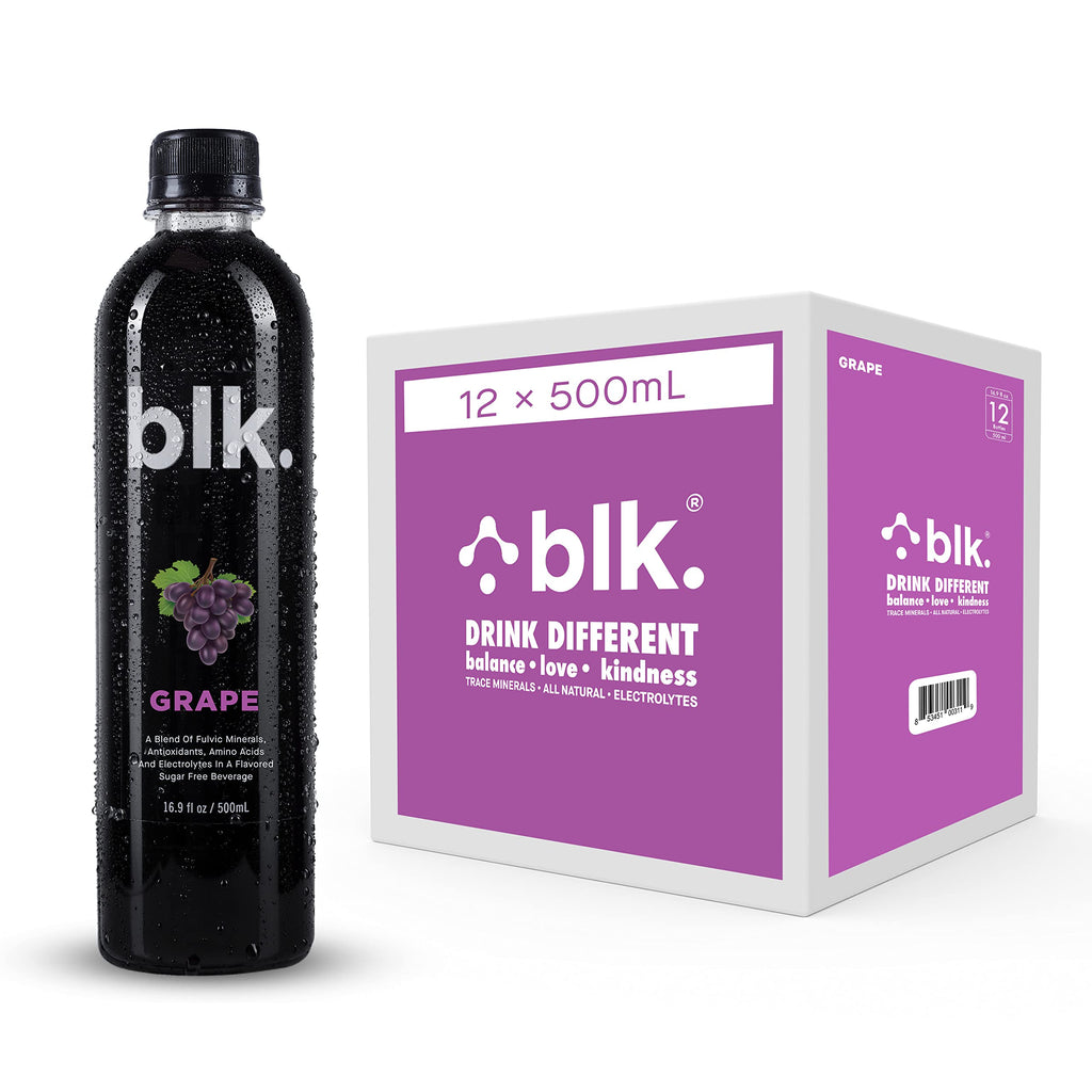 blk. grape flavour alkaline water