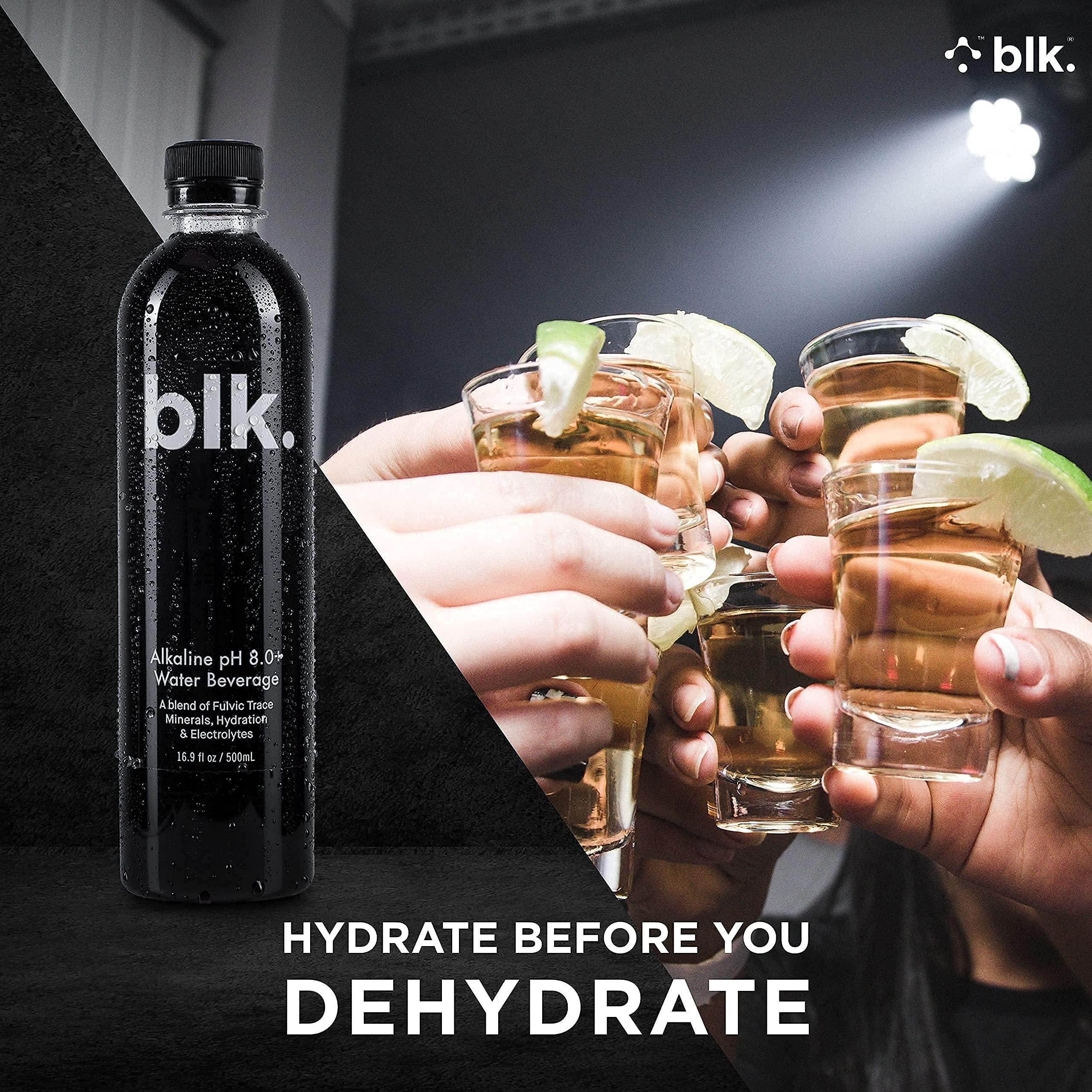 blk. water with electrolytes for recovery