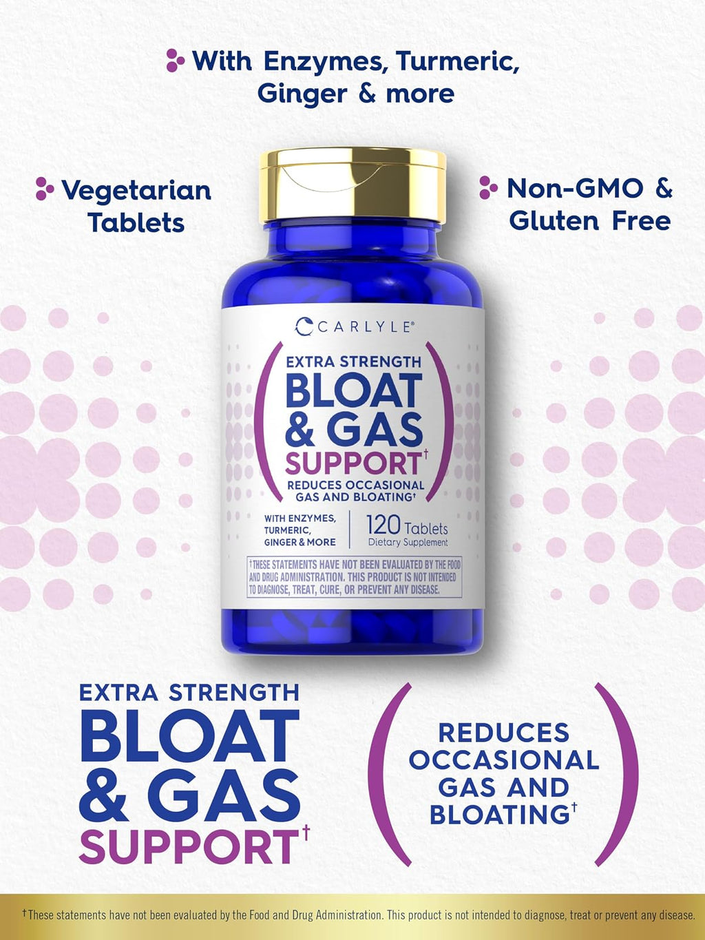 bloat and gas support with Carlyle