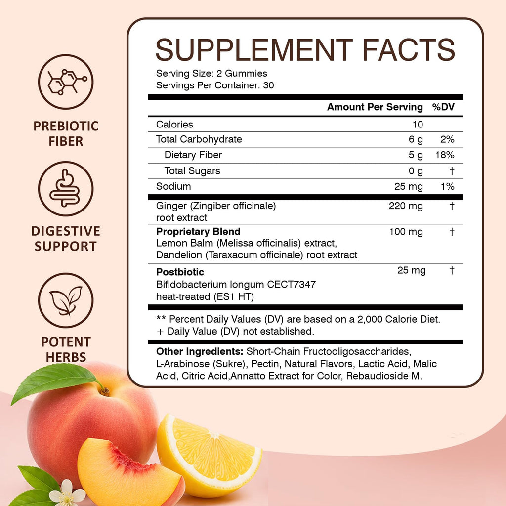 bloat gummies with prebiotics for comfort