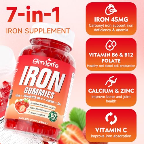 blood building iron gummies for men