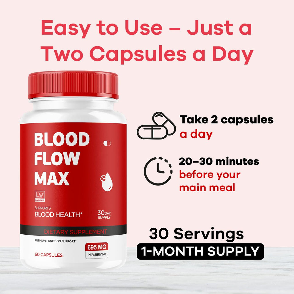 Blood Flow Max capsules for overall wellness