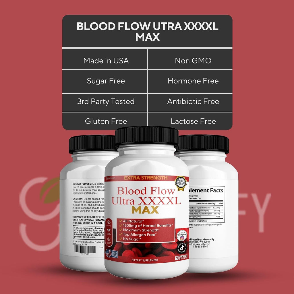 Blood Flow Ultra capsules for wellness