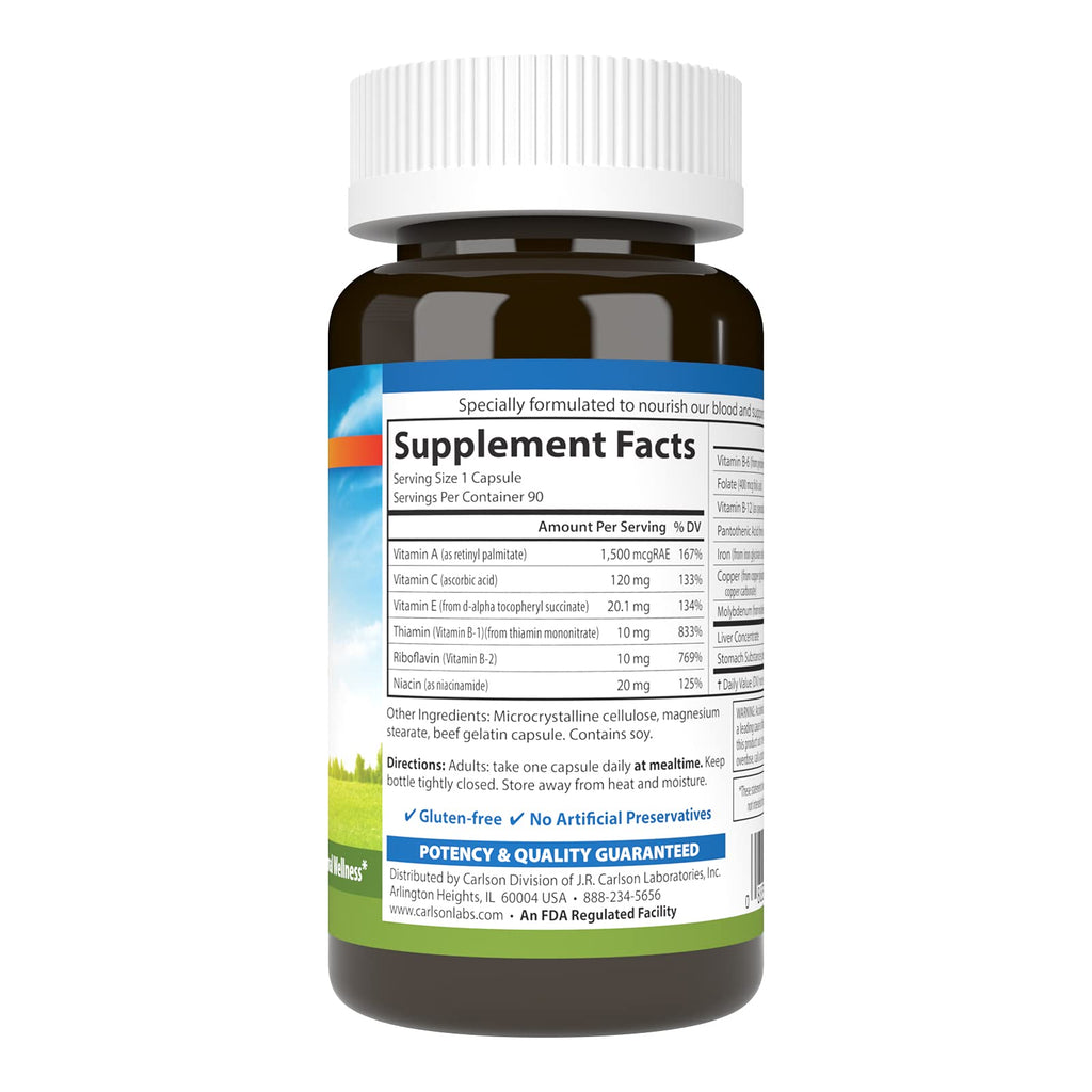blood nutrients for energy support