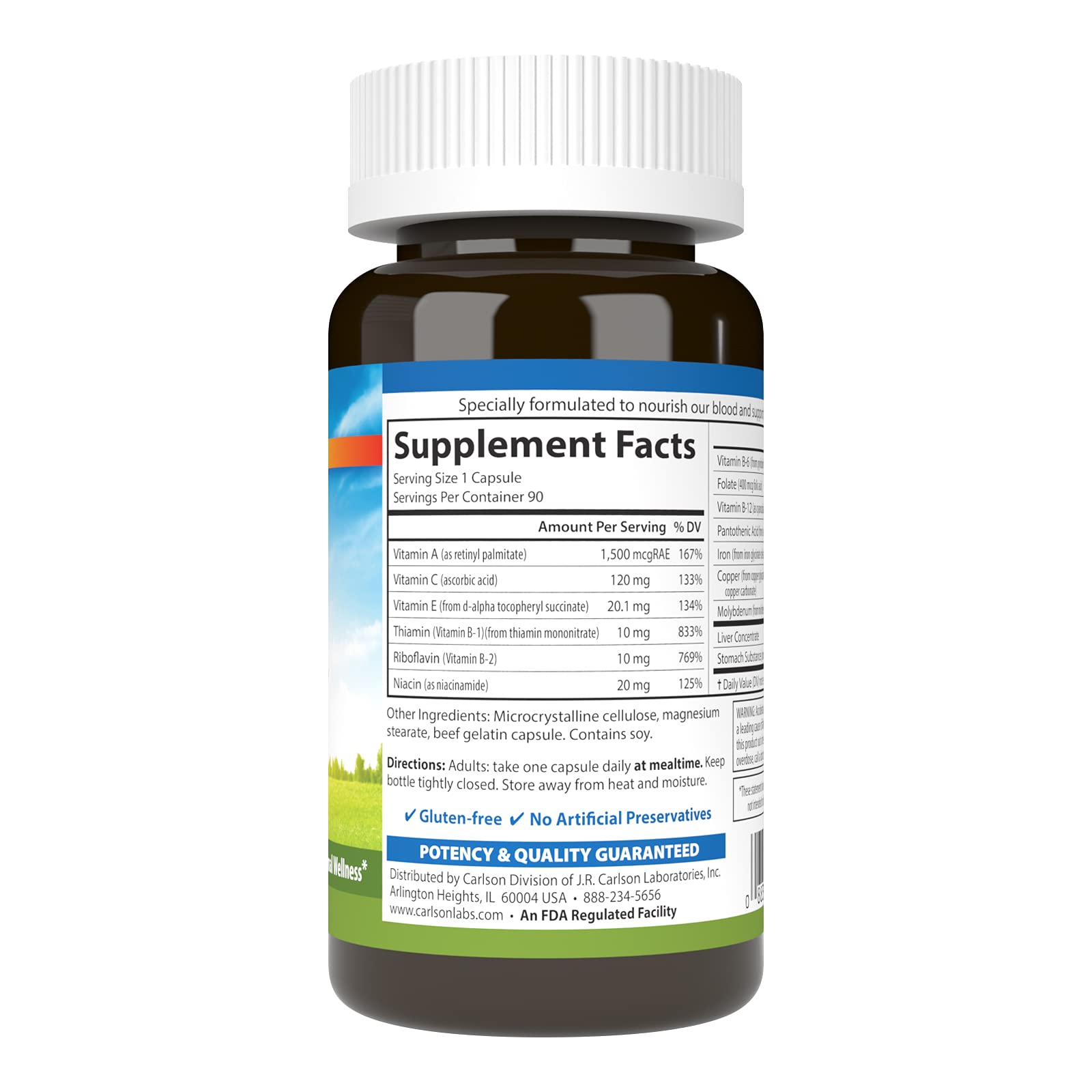 blood nutrients for energy support