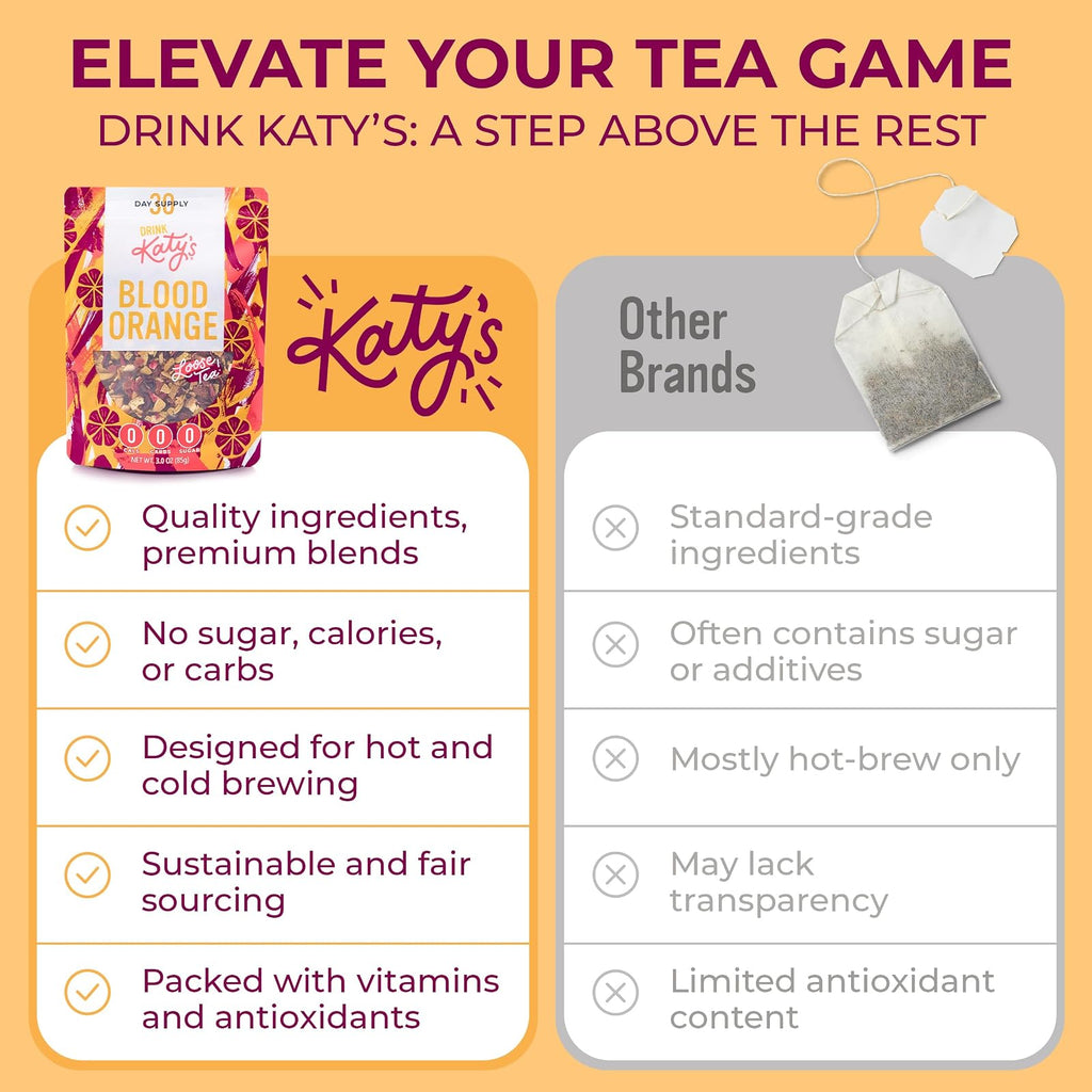 blood orange chamomile tea infusion