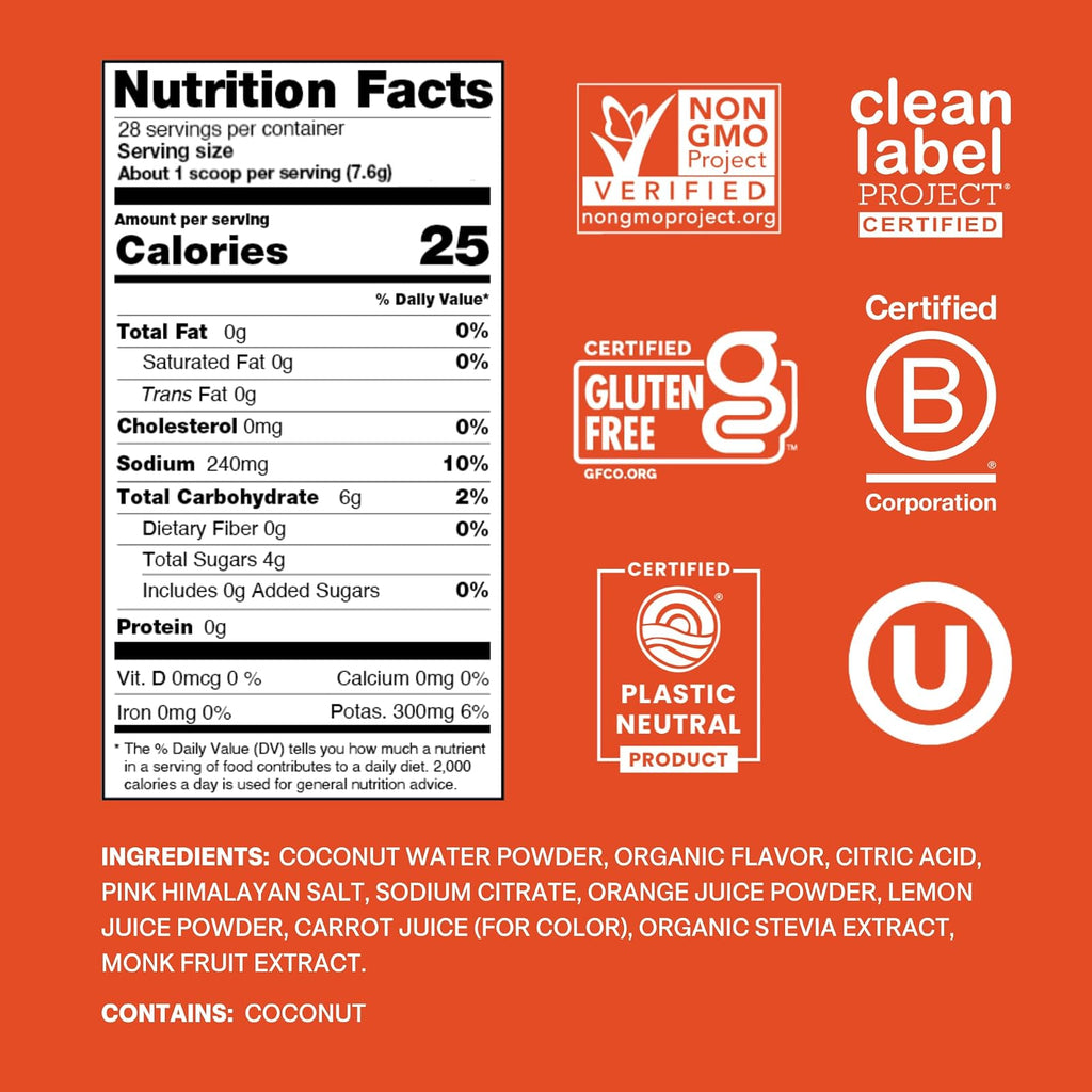 Blood orange electrolyte powder benefits