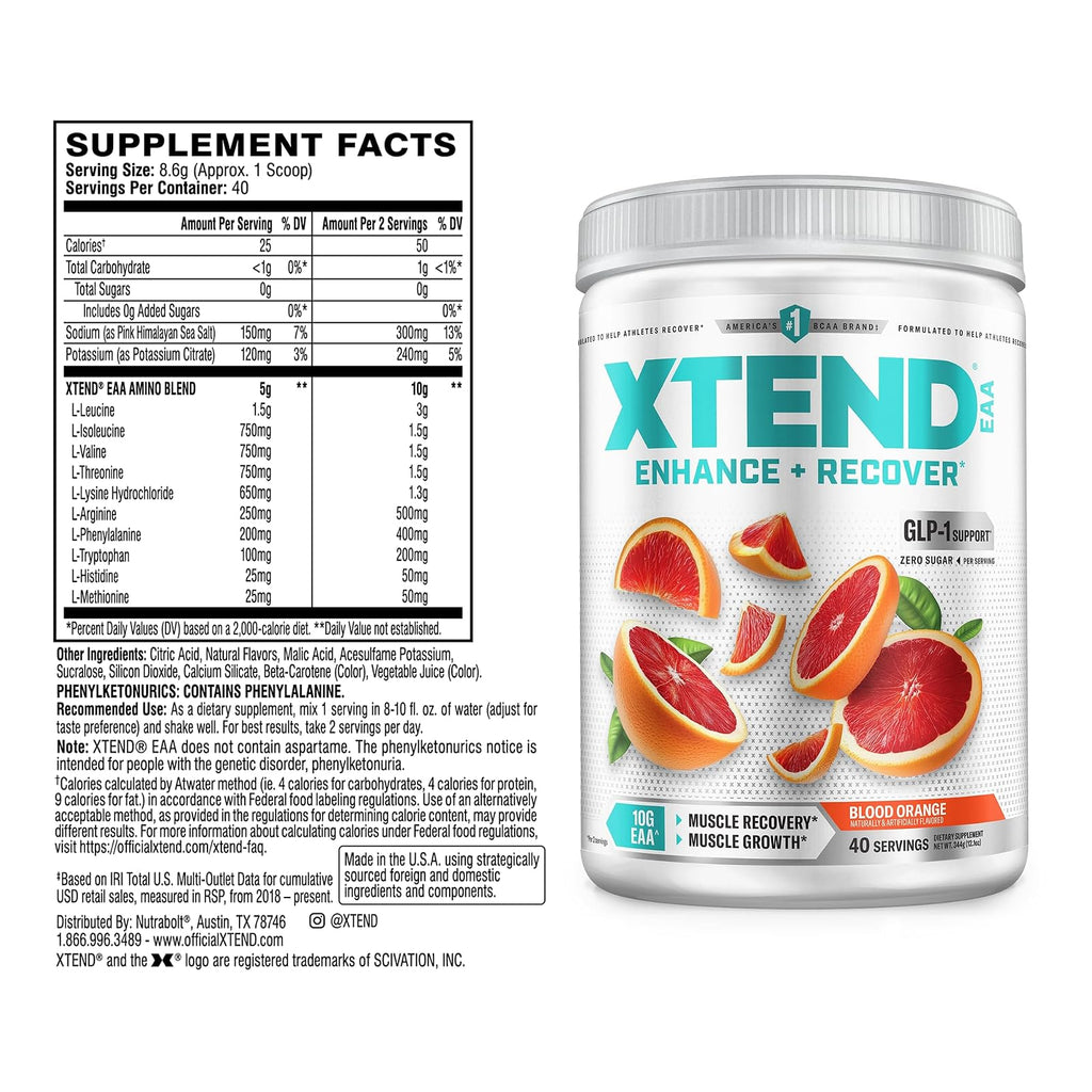 Blood orange flavour EAA BCAA supplement