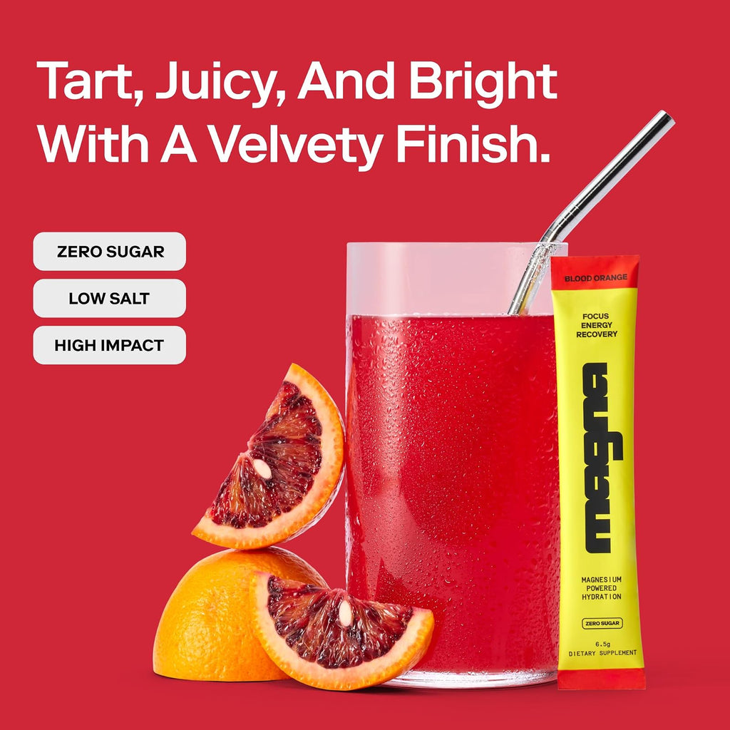 Blood orange flavour sports drink mix