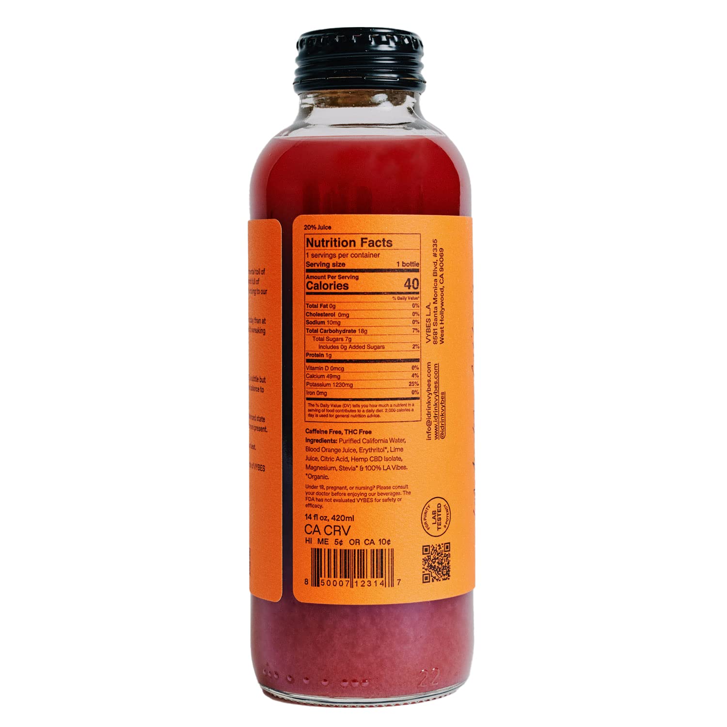 blood orange lime flavour magnesium boost